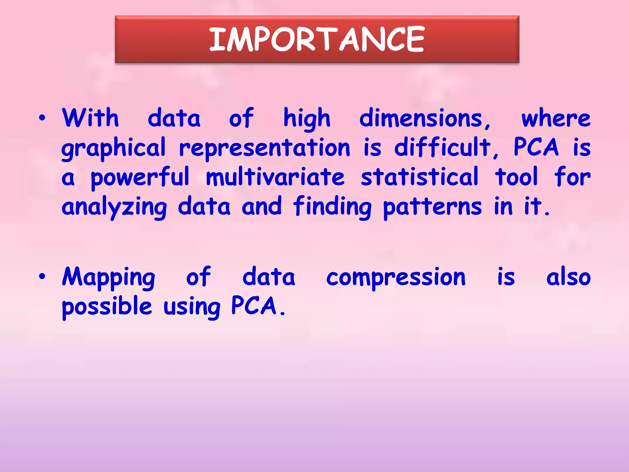Pca analysis | PPTX
