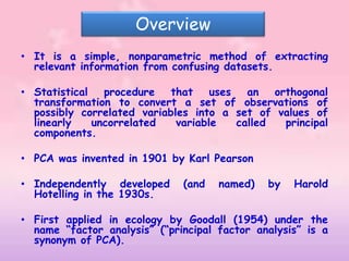 Pca analysis | PPTX