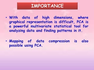 Pca analysis | PPTX