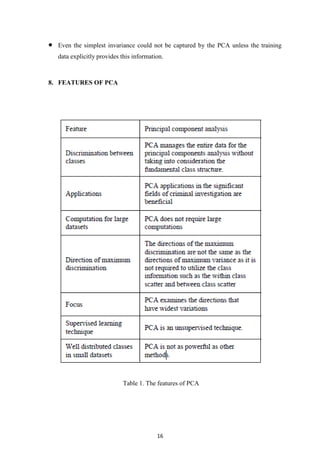 Pca seminar final report | PDF