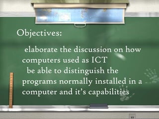Personal Computer as ICT | PPT | Computing | Technology & Computing