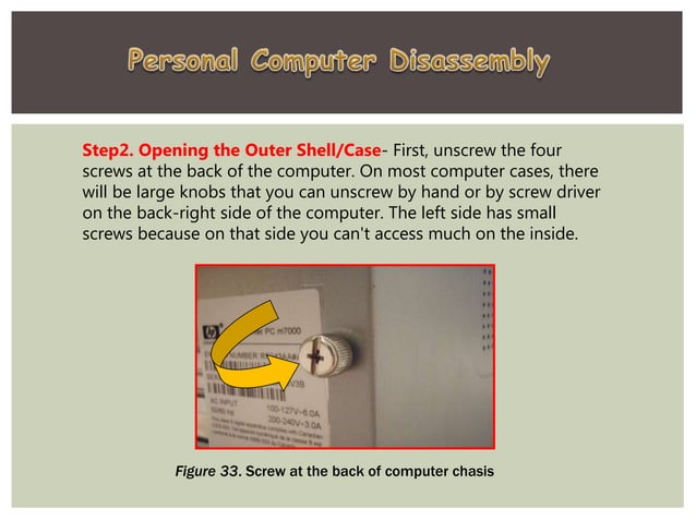 PC Assembly and Disassembly.pptx | PC Games | Video Gaming