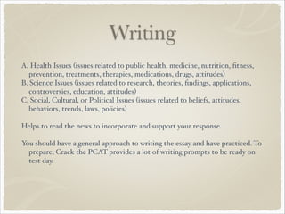 PCAT Preparation and Registration - Crack the PCAT (www.crackPCAT.com ...