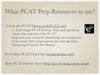 PCAT Preparation and Registration - Crack the PCAT (www.crackPCAT.com ...