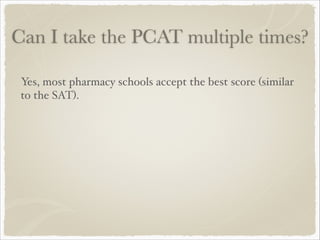PCAT Preparation and Registration - Crack the PCAT (www.crackPCAT.com ...