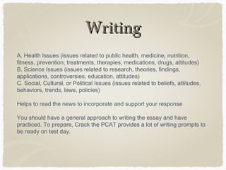 PCAT Preparation and Registration - Crack the PCAT (www.crackPCAT.com ...