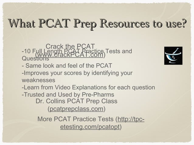 PCAT Preparation and Registration - Crack the PCAT (www.crackPCAT.com ...