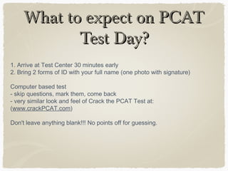 PCAT Preparation and Registration - Crack the PCAT (www.crackPCAT.com ...