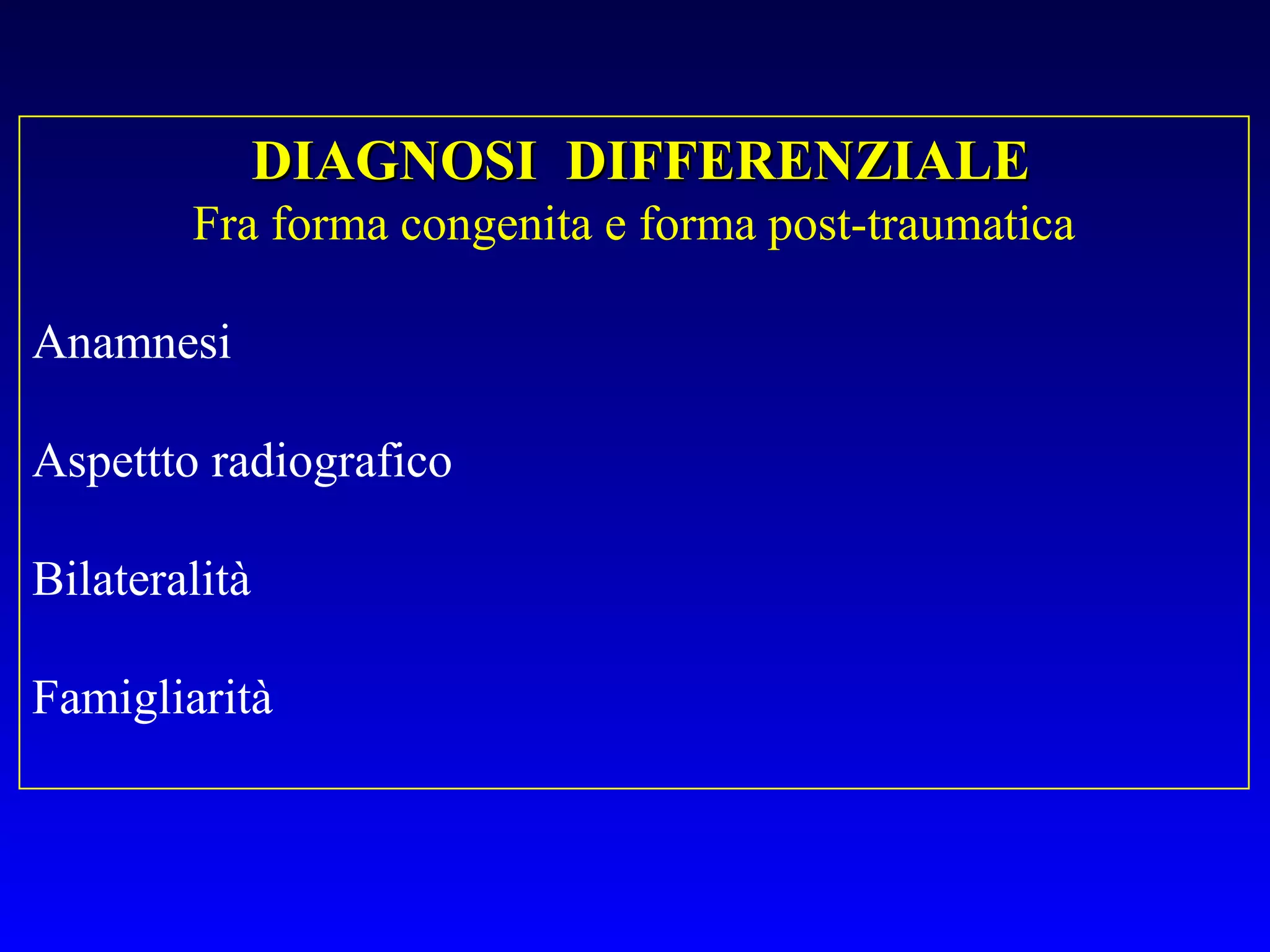 Pseudoartrosi congenita dell'apofisi unciforme dell'osso uncinato | PPT