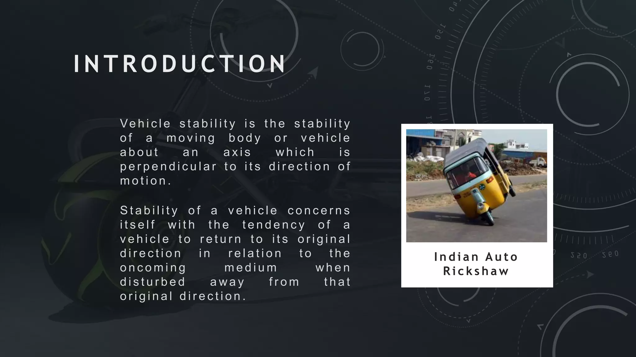 Stability of Three Wheeler Vehicles ppt. | PPTX