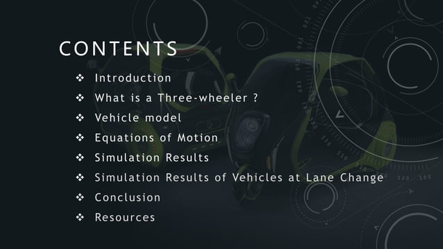 Stability of Three Wheeler Vehicles ppt. | PPT