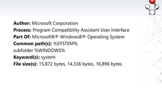 What is pcaui.exe? | PPT | Free Download