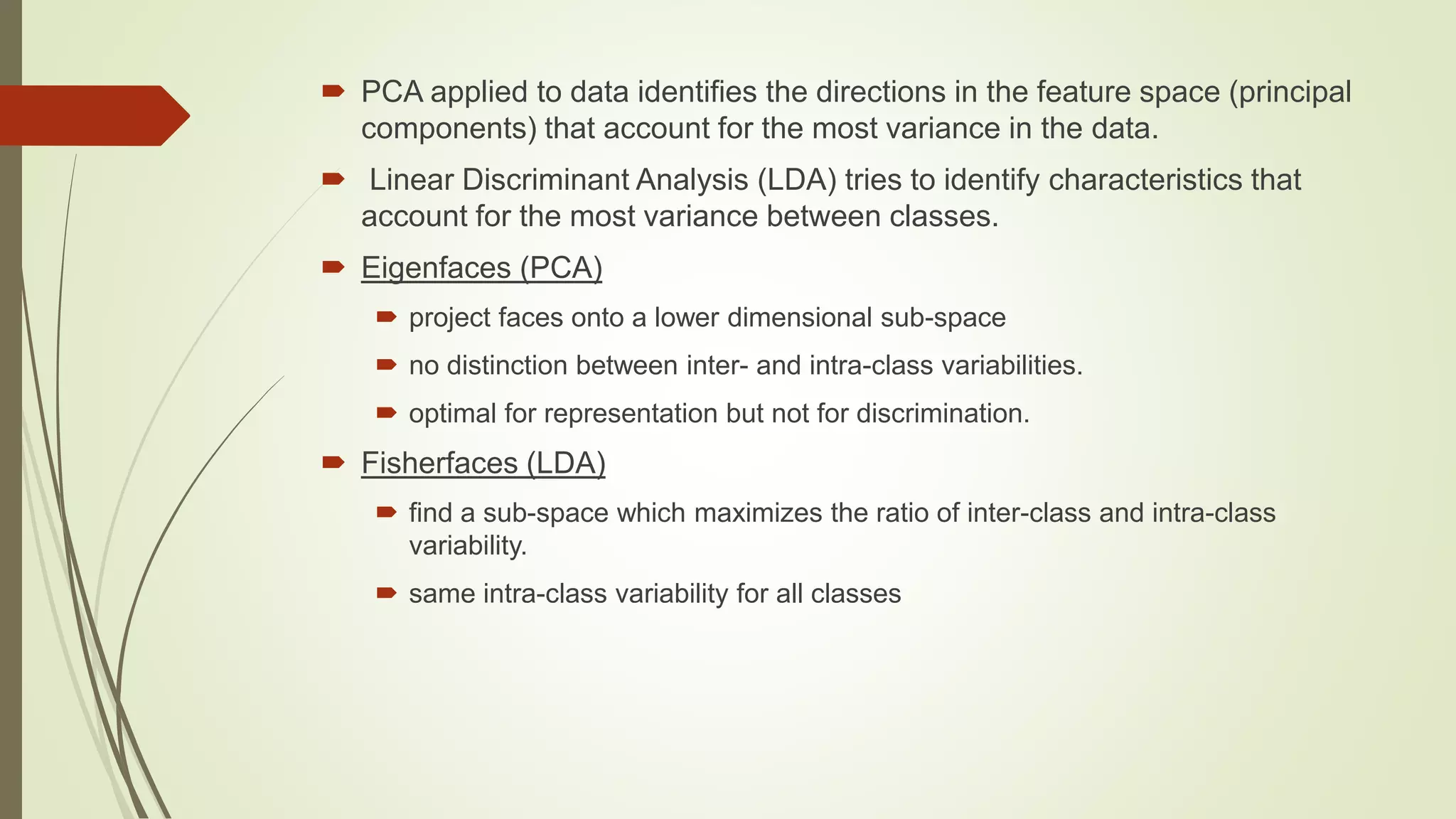 PCA vs LDA | PPTX
