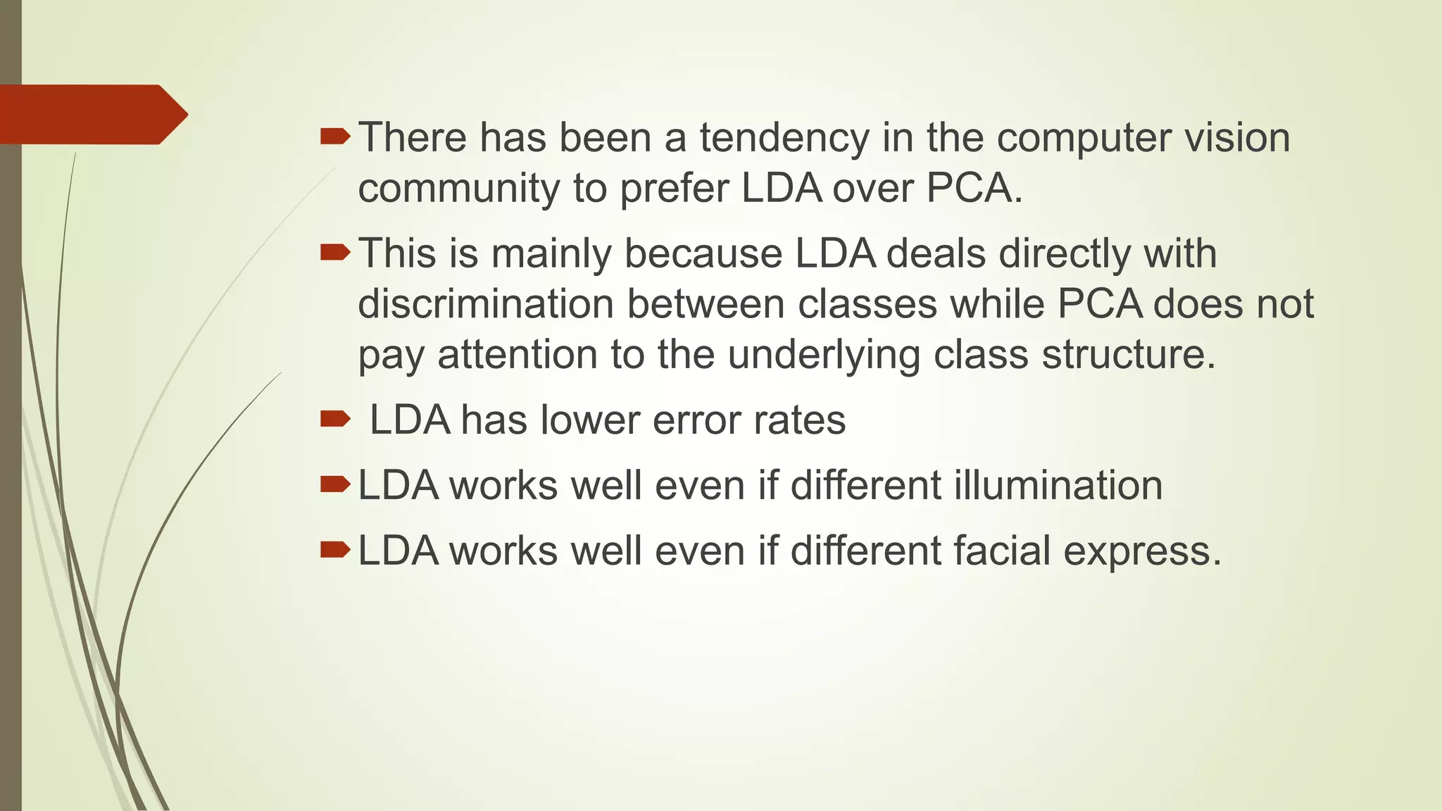 PCA vs LDA | PPTX