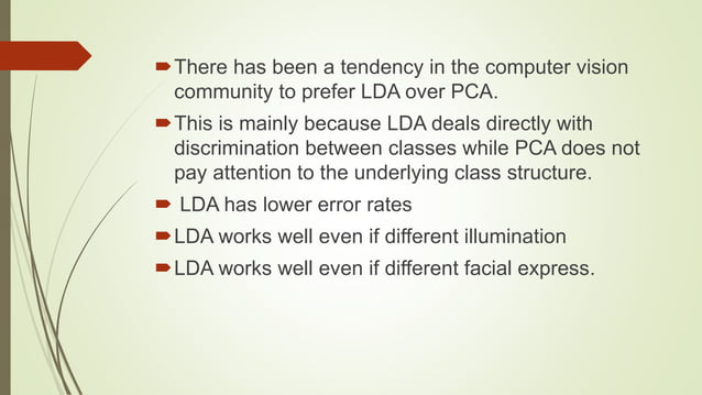 PCA vs LDA | PPTX