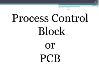 Process Control Block & Threads and Their Management | PPT