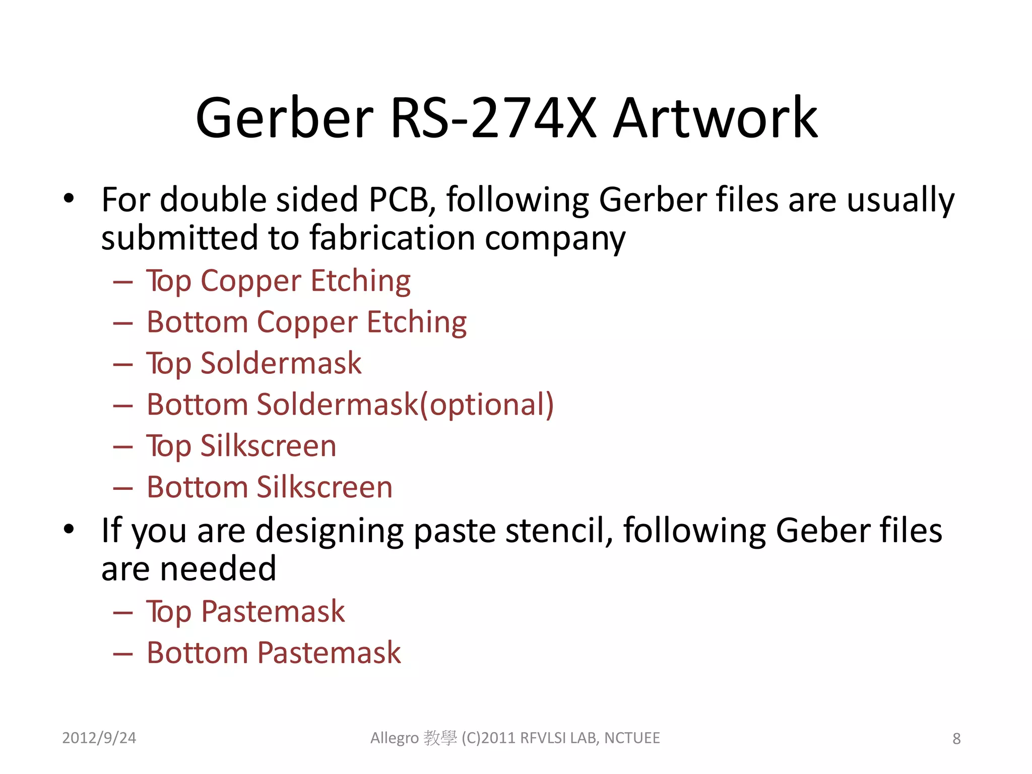 Allegro PCB教學 | PPTX