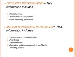 process control blockPcb | PPTX