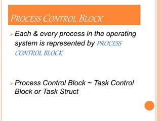 process control blockPcb | PPTX