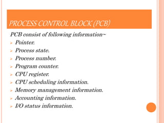 process control blockPcb | PPTX