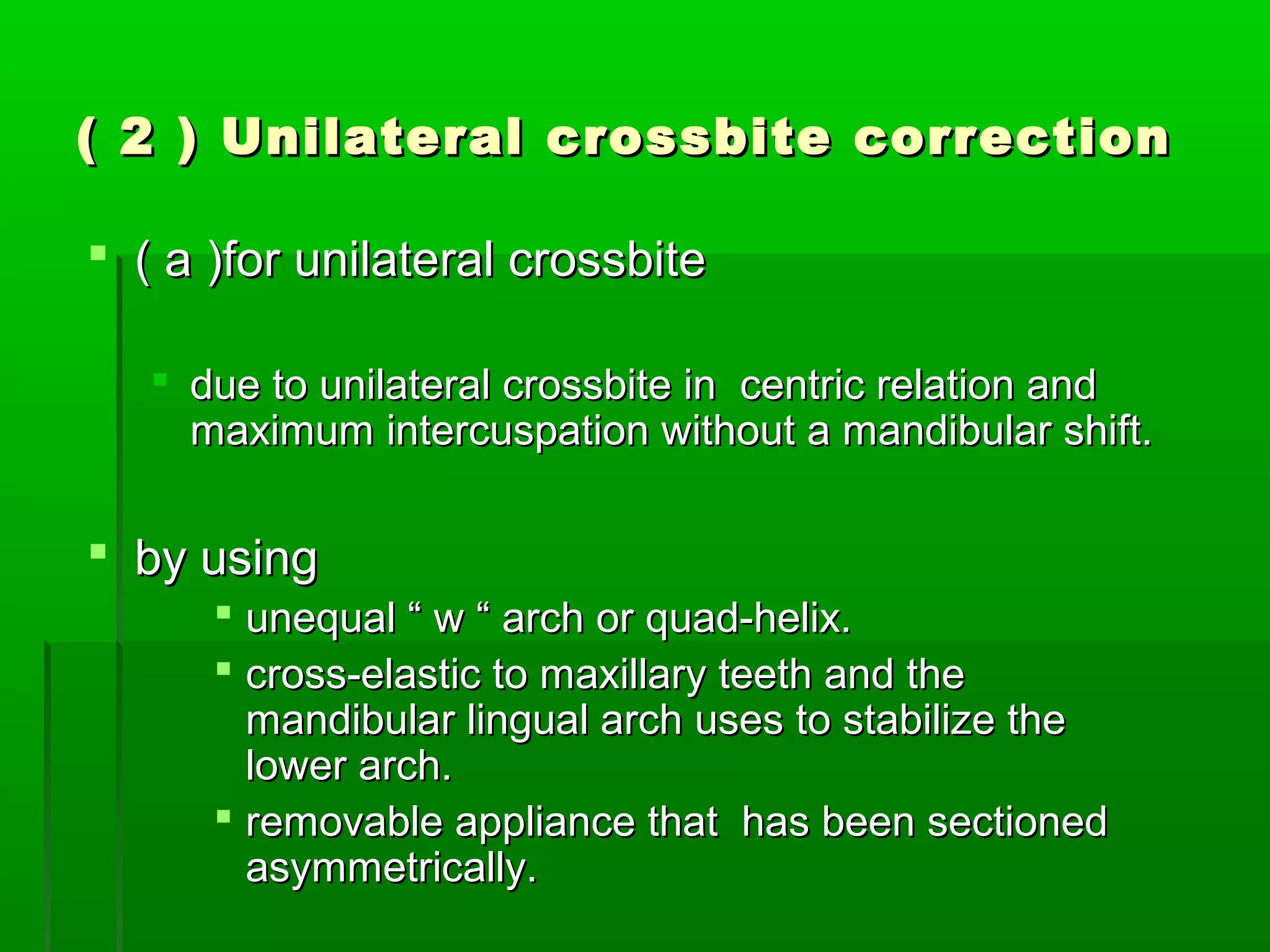 Posterior Crossbite | PPT