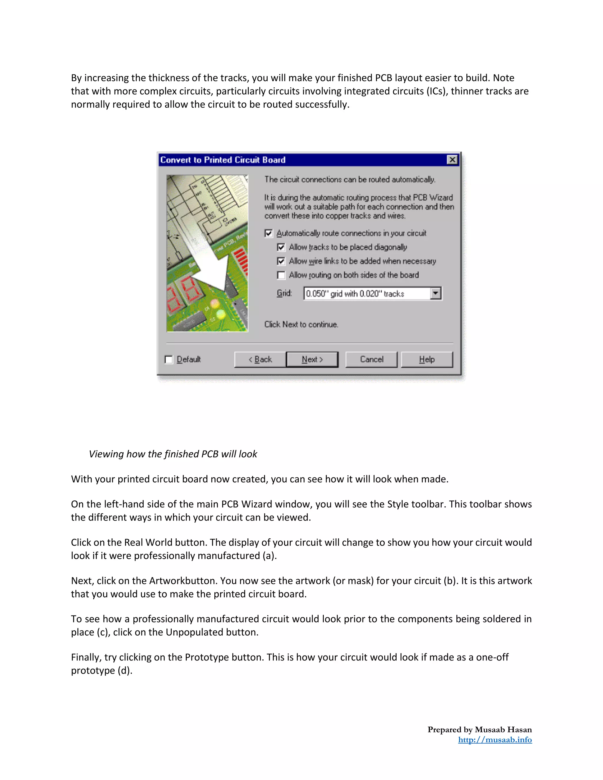 Using PCB wizard for PCB implementation | PDF