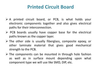 Pcb designing and working explanation and full theory | PPT