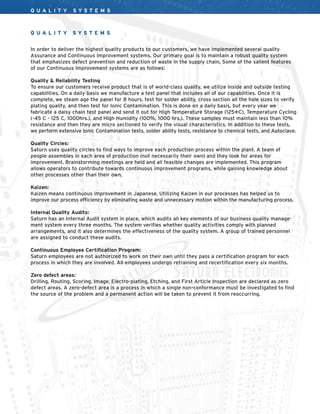 PCB Fabrication Manufacturer Corporate Brochure | PDF