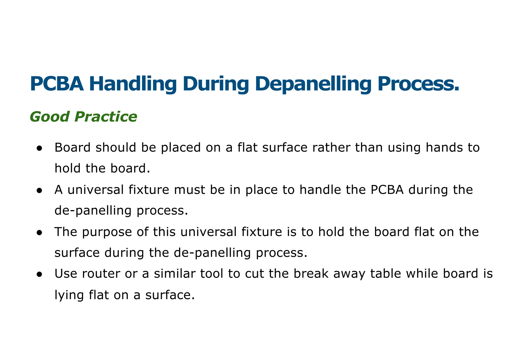PCB Assembly Handling Good Practices Learning | PDF