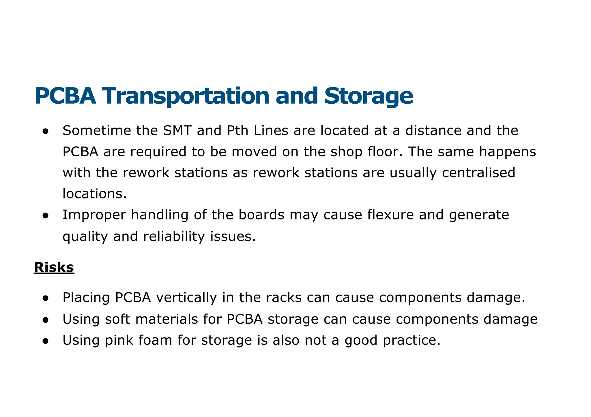 PCB Assembly Handling Good Practices Learning | PDF