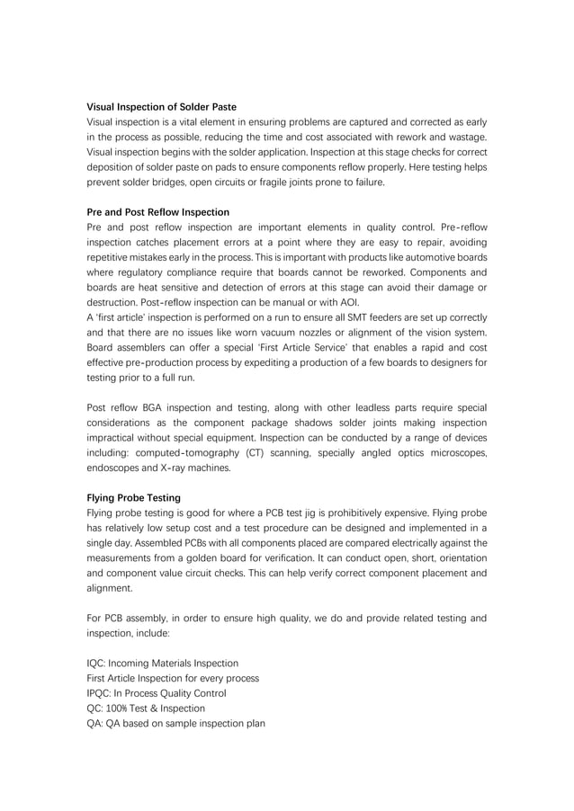 PCB Assembly Testing and Inspection, from Hitech Circuits Co., Limited.pdf
