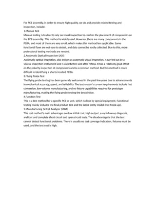 PCBA Testing OEM assembly manufacturing Printed Circuit Board Assembly ...