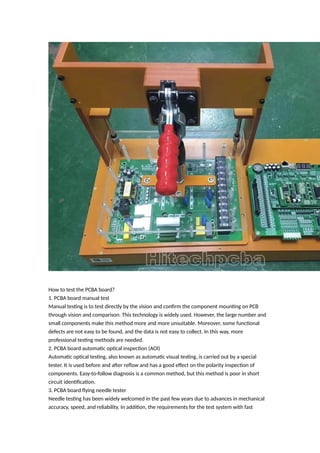 PCBA Testing OEM assembly manufacturing Printed Circuit Board Assembly ...