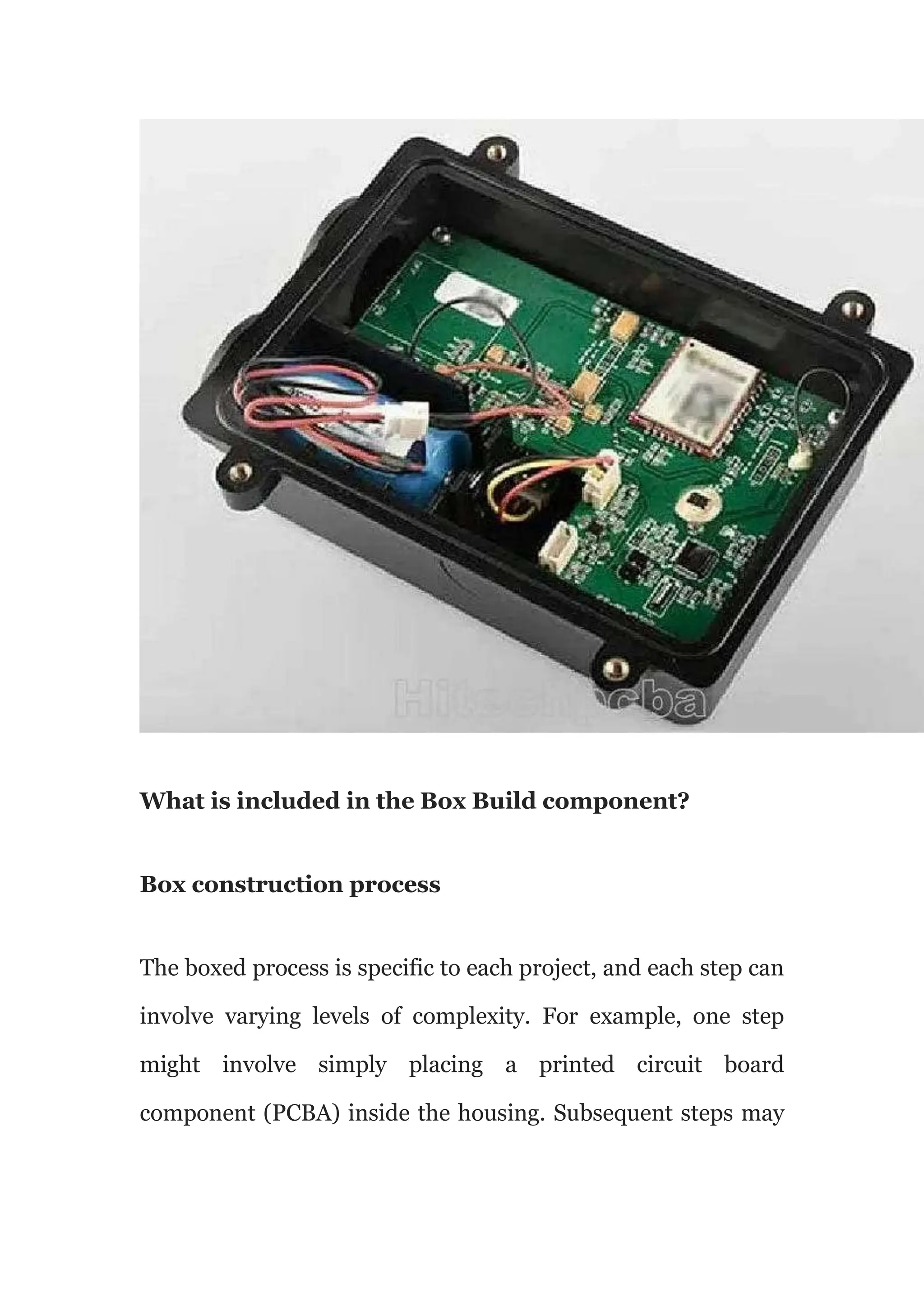 Pcb Box Build Assembly Hitech Circuits Docx