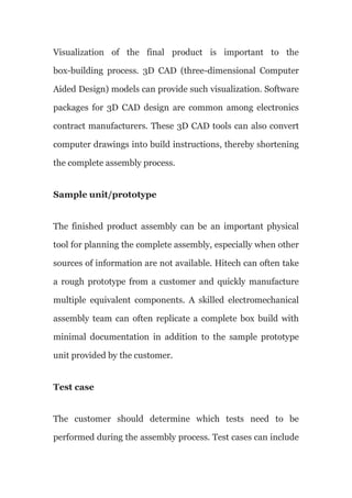 PCB Box Build Assembly -- Hitech Circuits | DOCX