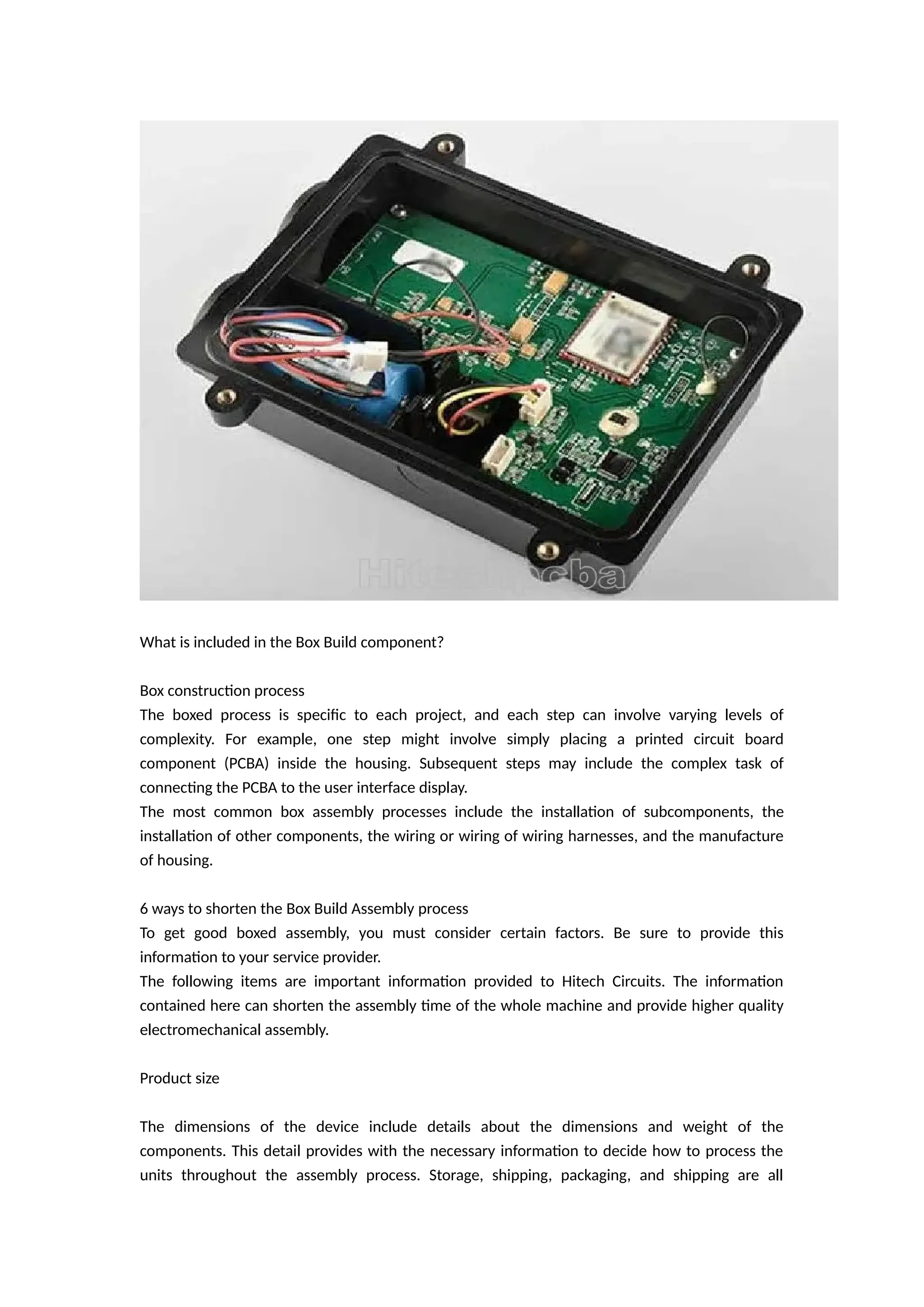 PCB Box Build Assembly OEM assembly manufacturing | PDF