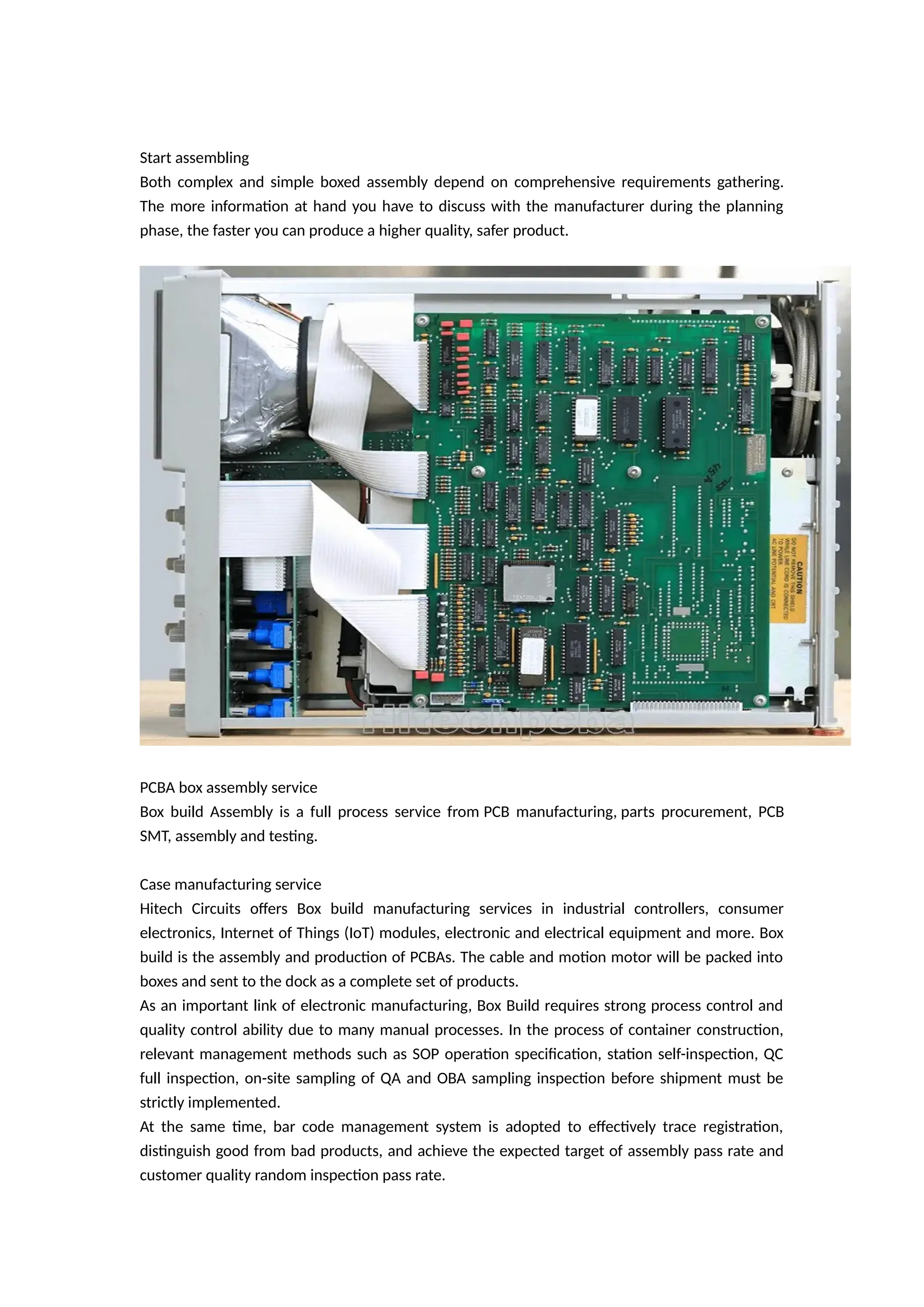 PCB Box Build Assembly OEM assembly manufacturing | PDF
