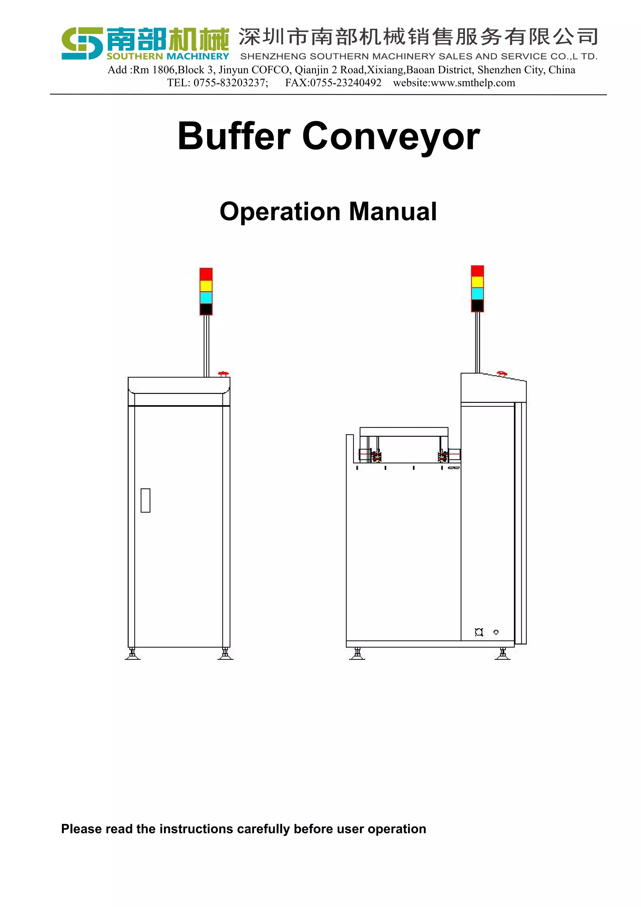 Pcb buffer conveyor operation manual | PDF