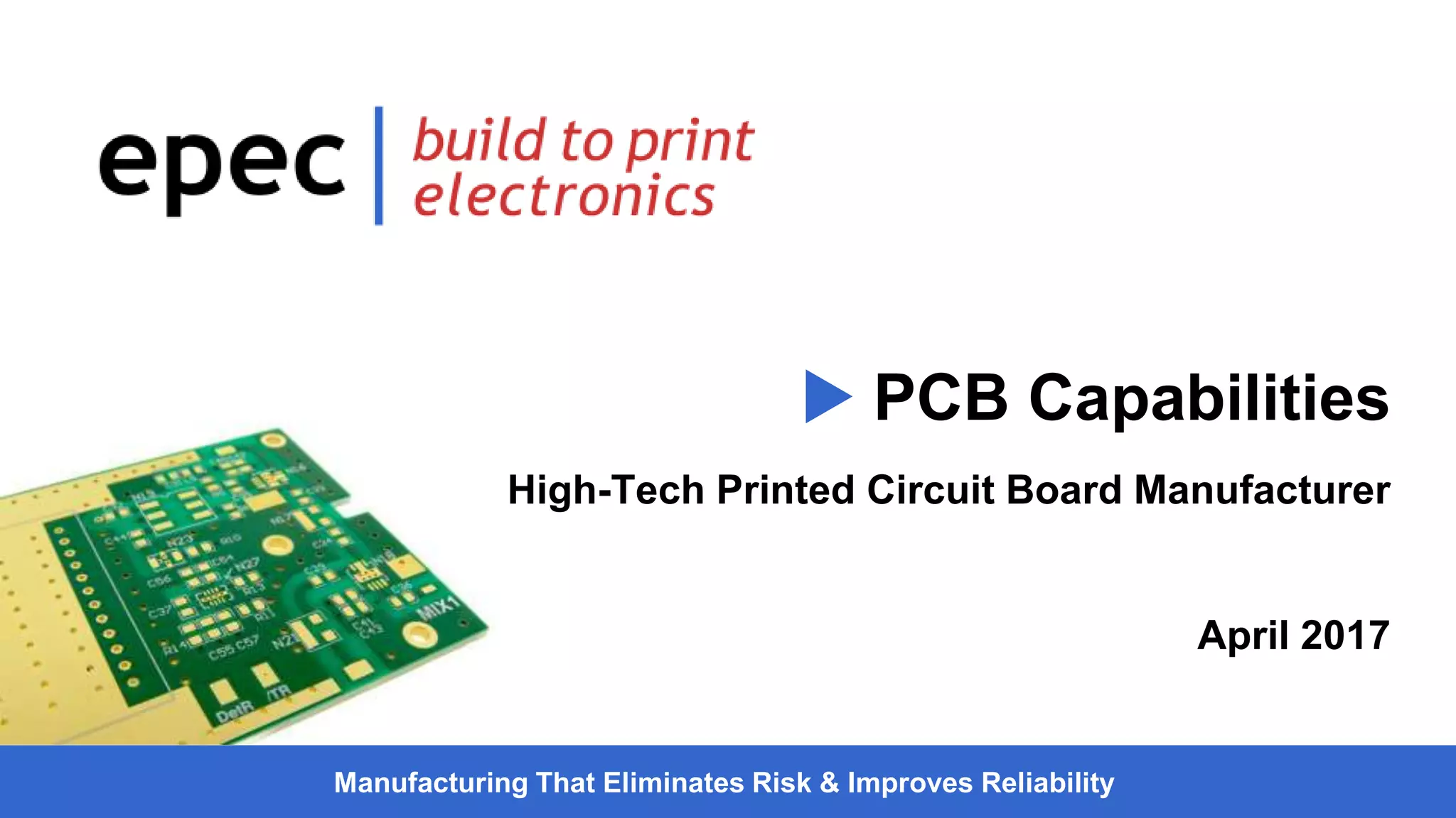 PCB Capabilities | PPTX | Manufacturing Industry | Industries