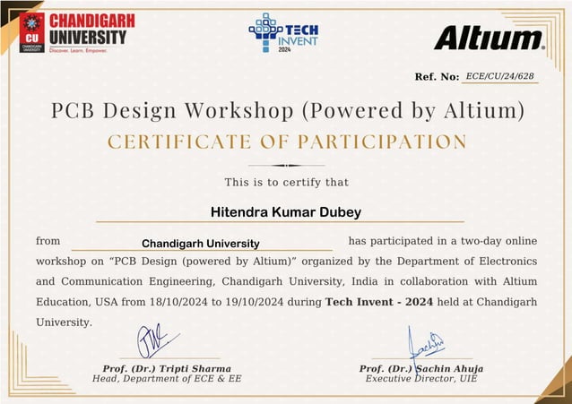 PCB Design Workshop Certificates.pdf sh fhn | PPT