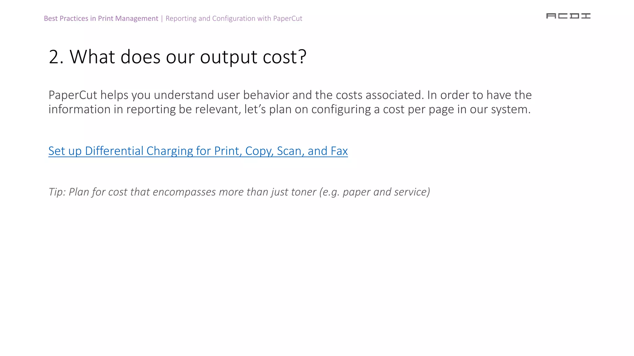 PaperCut Best Practices Reporting-Configuring Presentation | PPTX | Desktop Publishing ...
