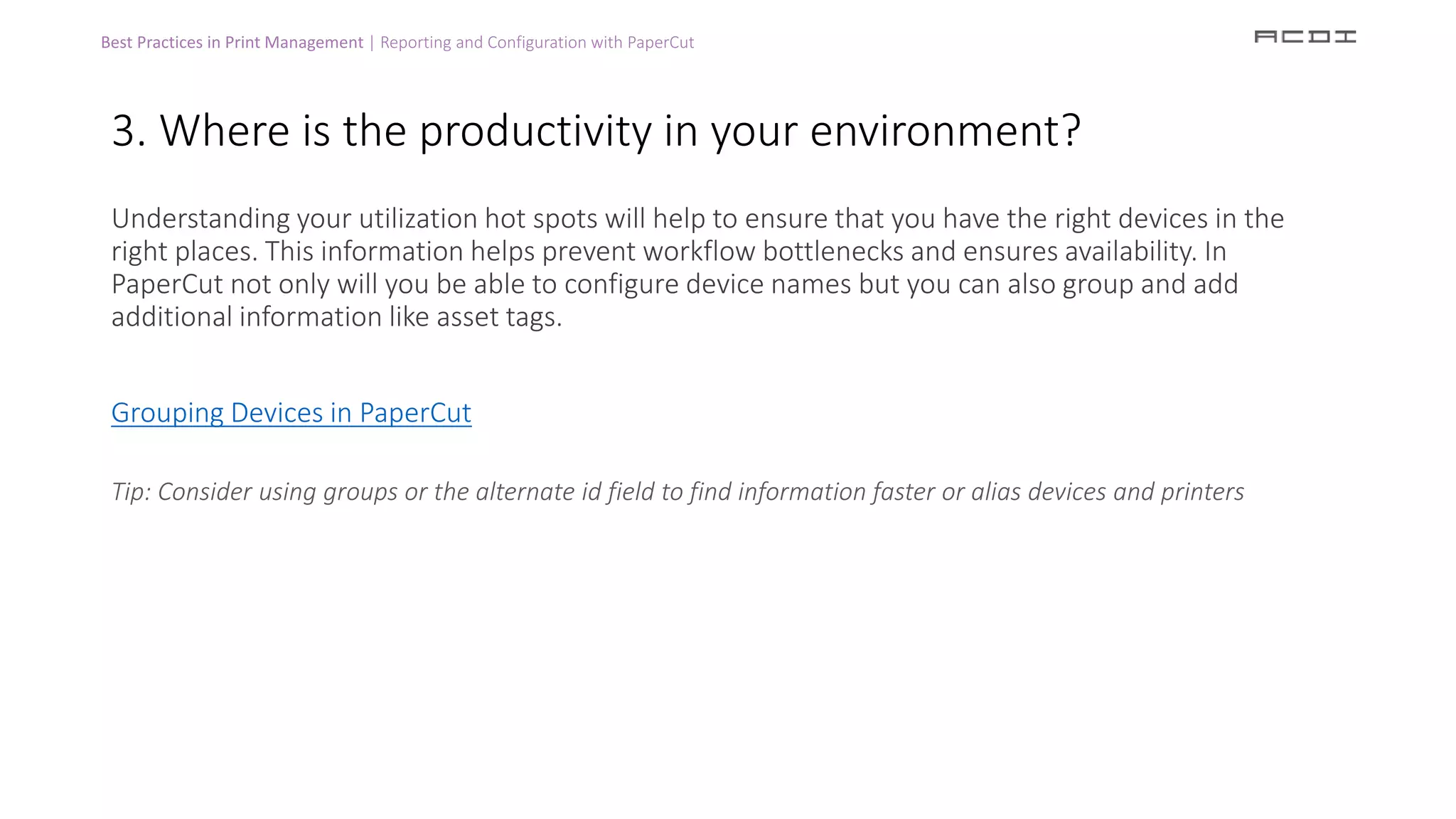 PaperCut Best Practices Reporting-Configuring Presentation | PPTX | Desktop Publishing ...