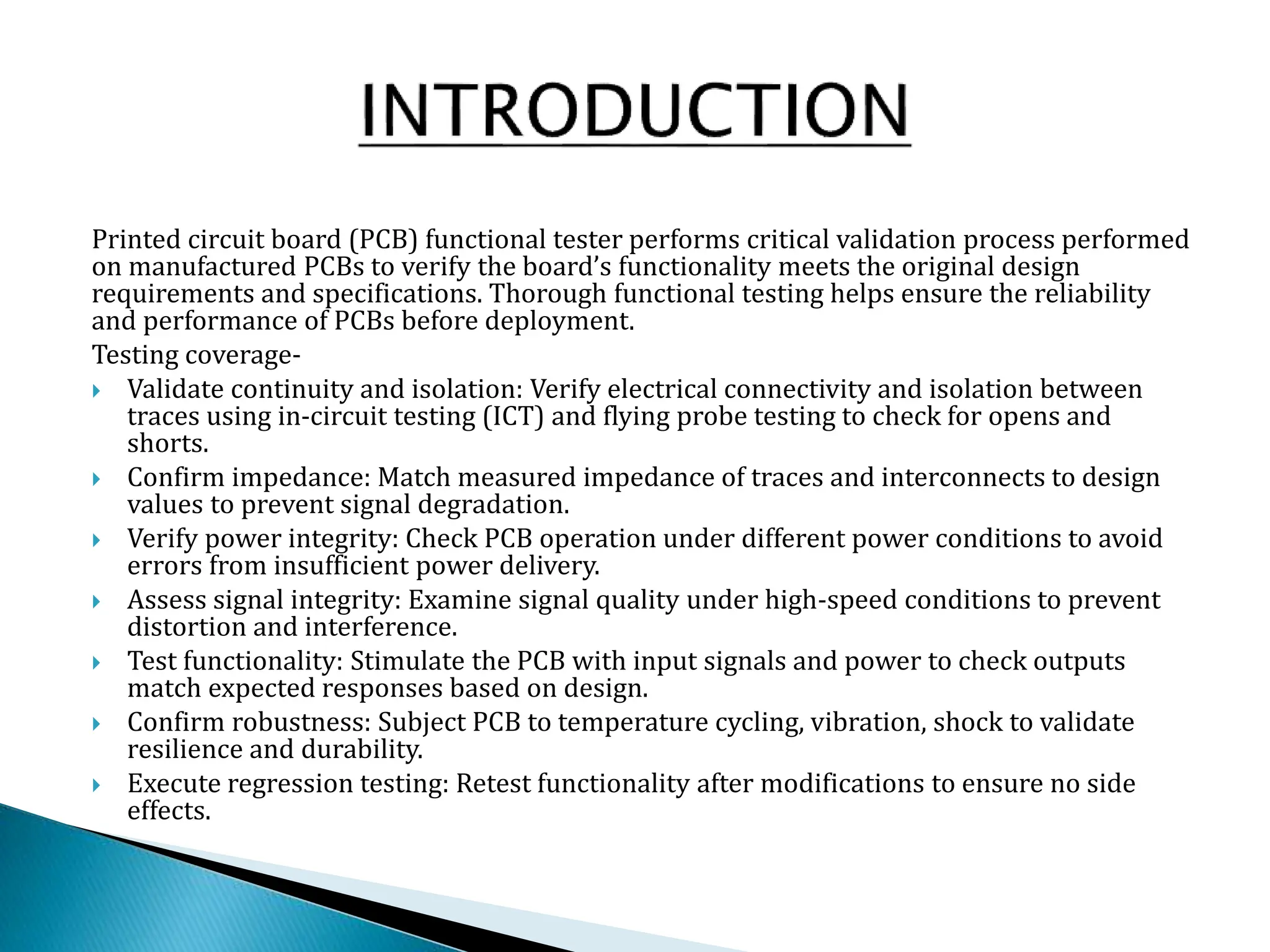 Printed circuit board (PCB) FUNCATIONAL TEST BENCH.pptx