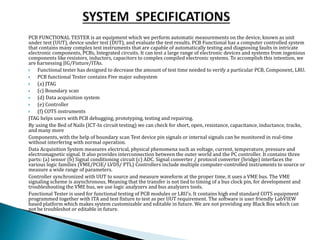 Printed circuit board (PCB) FUNCATIONAL TEST BENCH.pptx