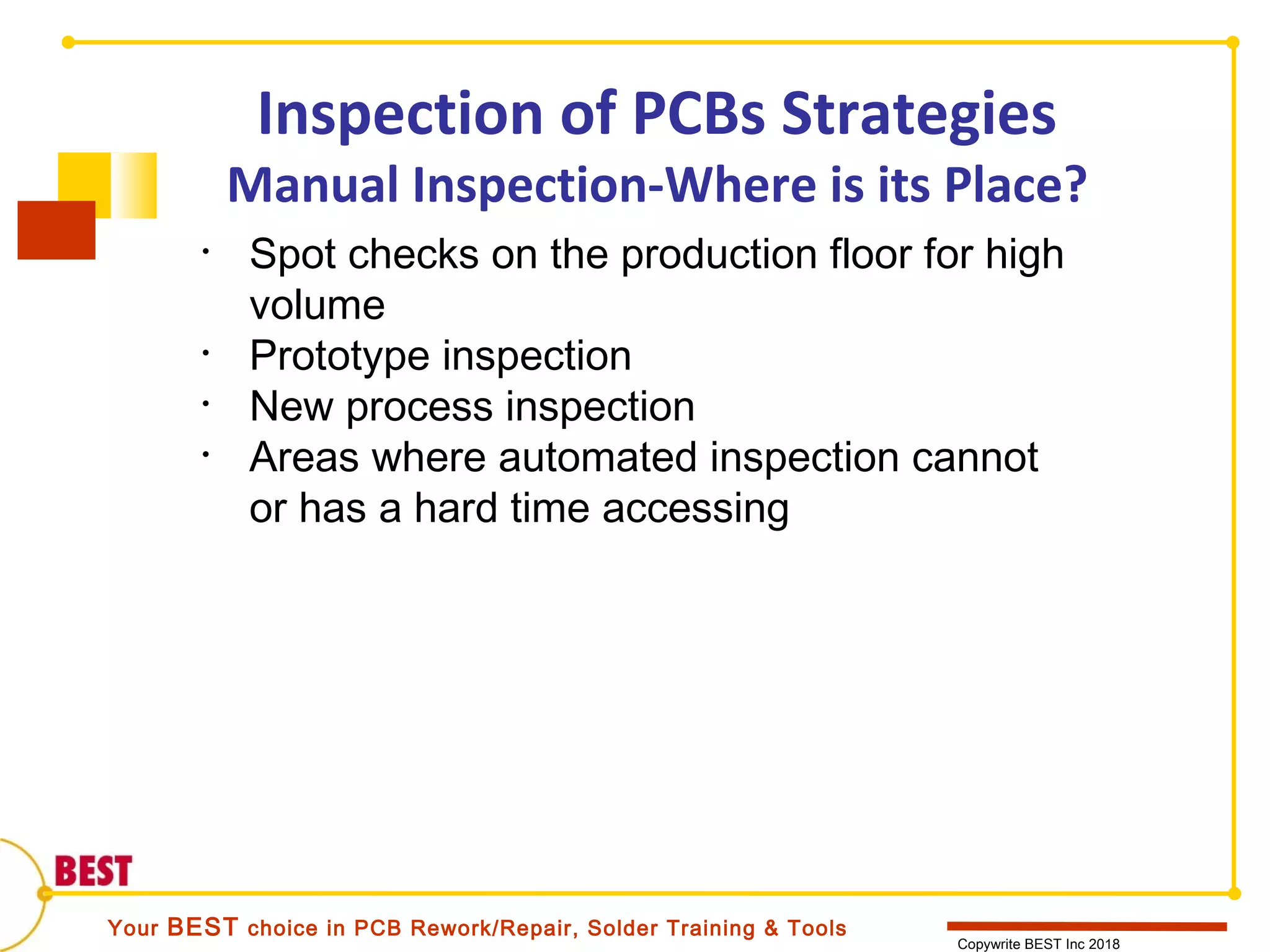 Manual PCB inspection | PPT