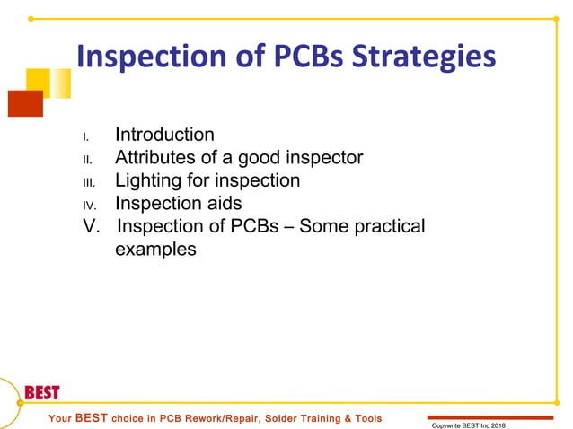 Manual PCB inspection | PPT | Science