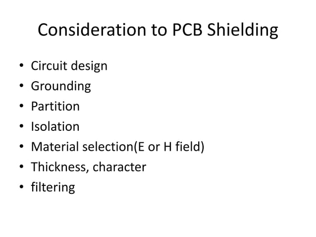 Pcb shielding 19 20 | PPT