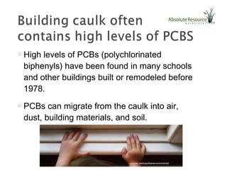 PCBs in Buildings: A Case Study | PPT | Indoor Environmental Quality ...