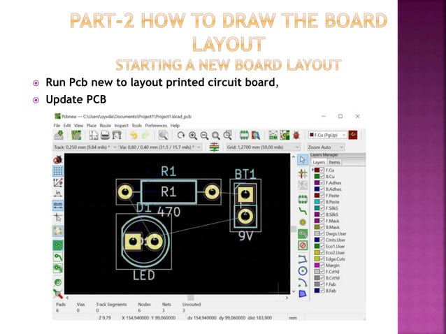PCB SOFTWARE kicad simulation of Printed circuit boards | PPTX
