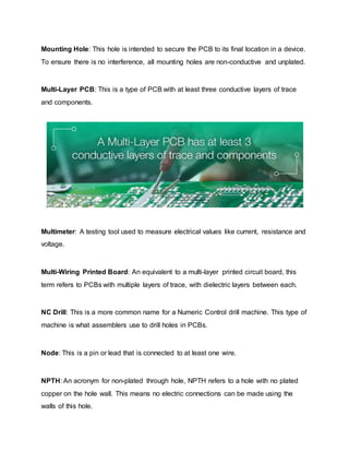PCB Terminologies in PCB designing | DOCX